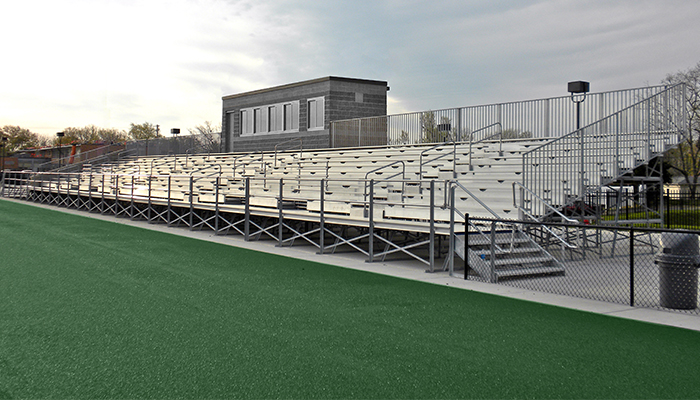 Elevated Bleachers – Aluminum Bleachers